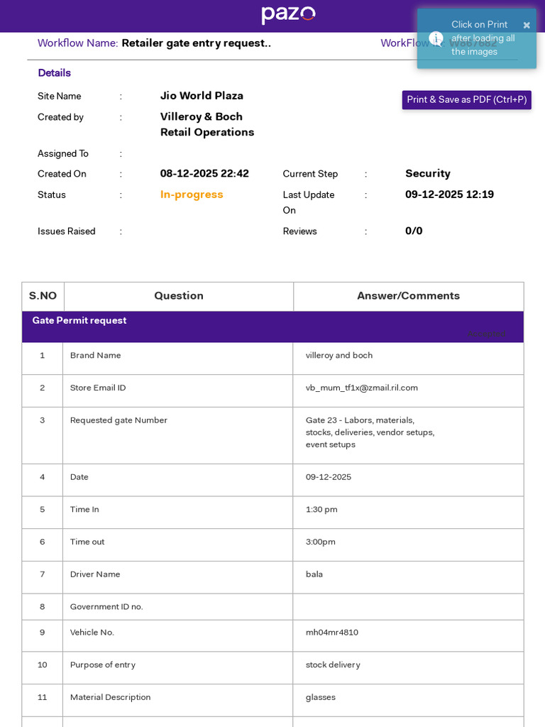 Retailer Gate Entry Request..-6 | PDF