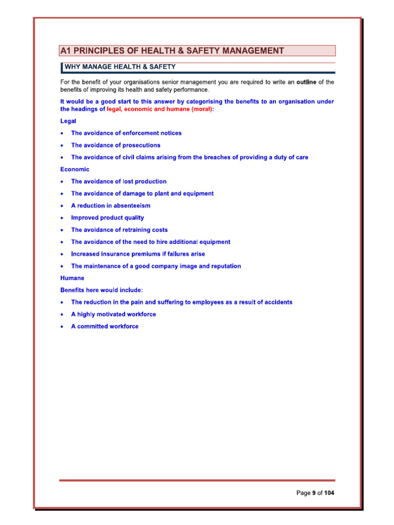 Principles of HSE Management | PDF