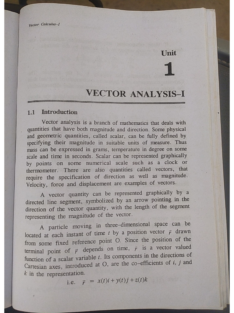 Vector Calculus (1) | PDF