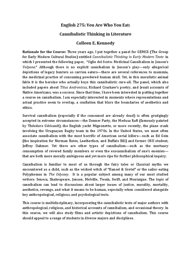 Eng 275 Syllabus | PDF | Book Of Genesis | Citation