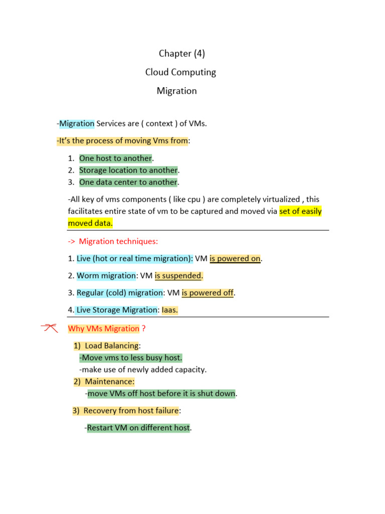 Cloud Chapter 4 Summary | PDF | Virtual Machine | Virtualization