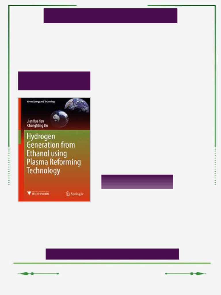 Hydrogen Generation from Ethanol using Plasma Reforming Technology 1st ...