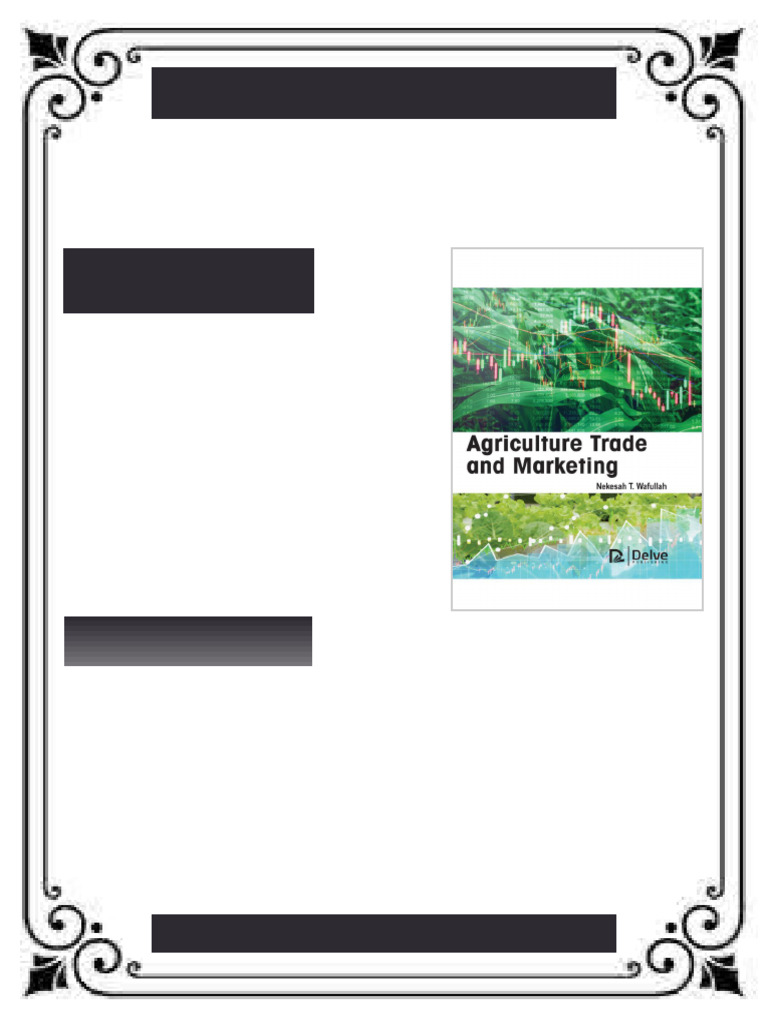 Agriculture Trade and Marketing 1st edition by Nekesah Wafullah ...