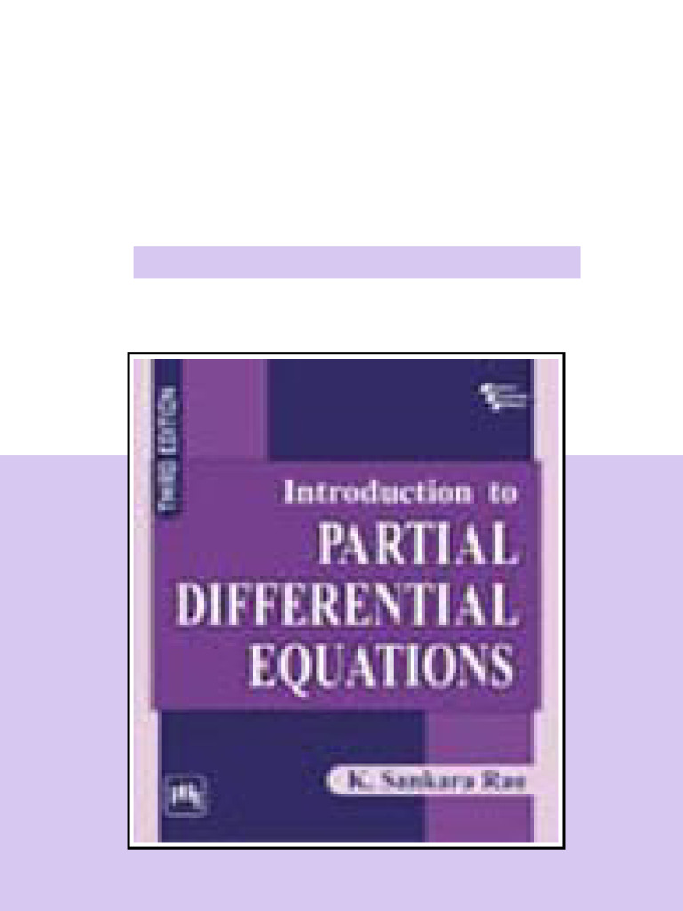 Introduction to Partial Differential Equations Rao K.S - ebook and ...