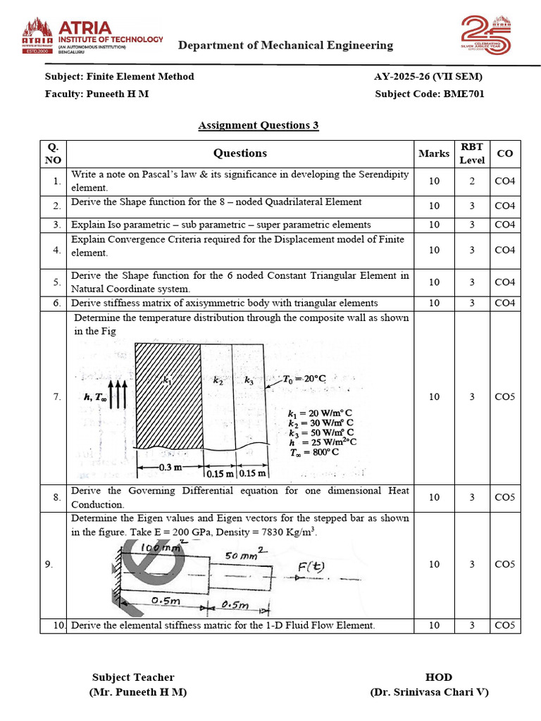 FEM Assaignment Module 3 | PDF