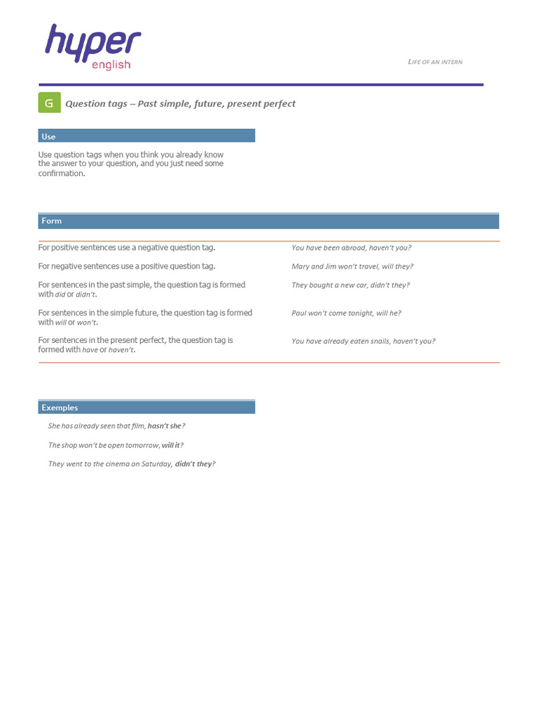 Intermediate 1 Unit 5 Lesson 1 | PDF