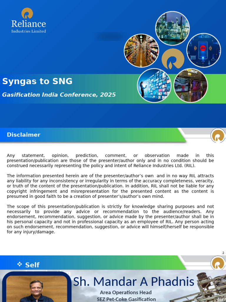 Mandar - RIL - Gasification India Conference 2025 - Gasification SNG ...