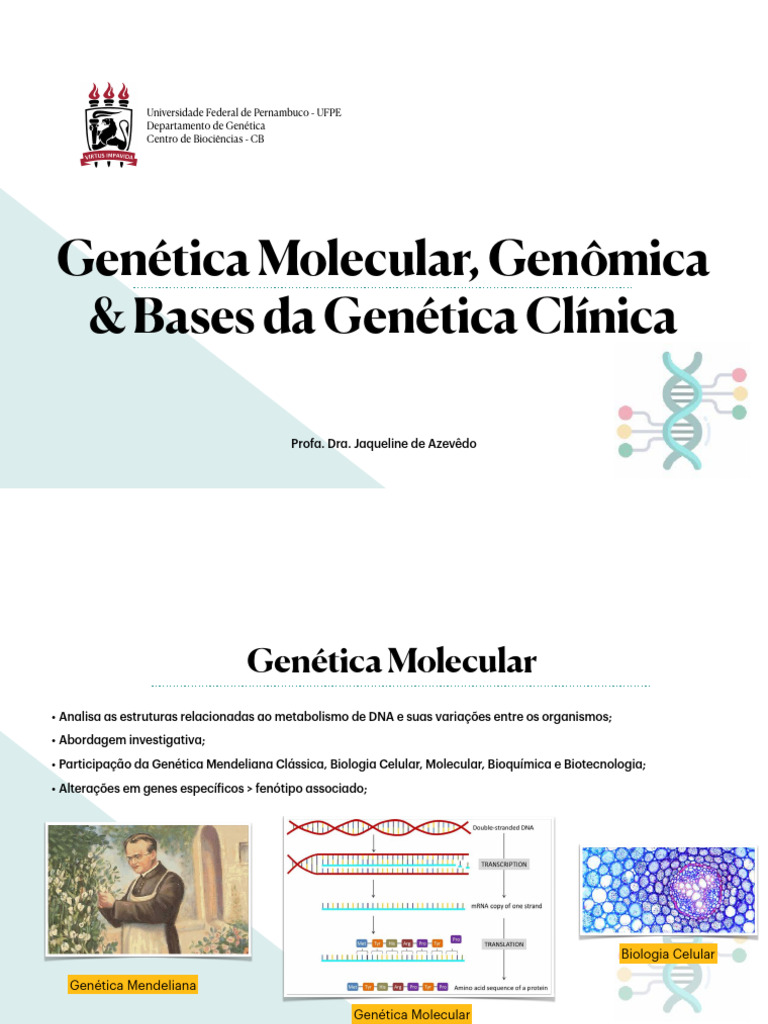 PPG_GHM_Bases da Genética Clínica_250911_123832 (1) | PDF | RNA | Gene