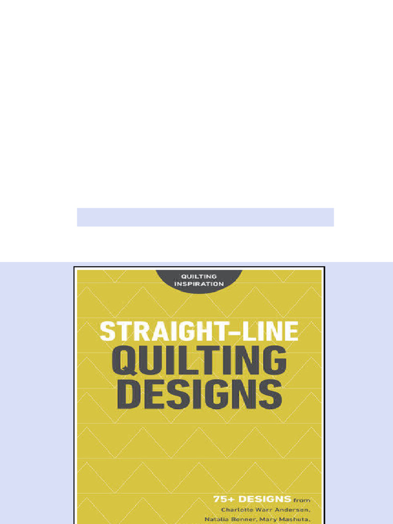 (Ebook) Straight-Line Quilting Designs: 75+ Designs from Charlotte Warr ...