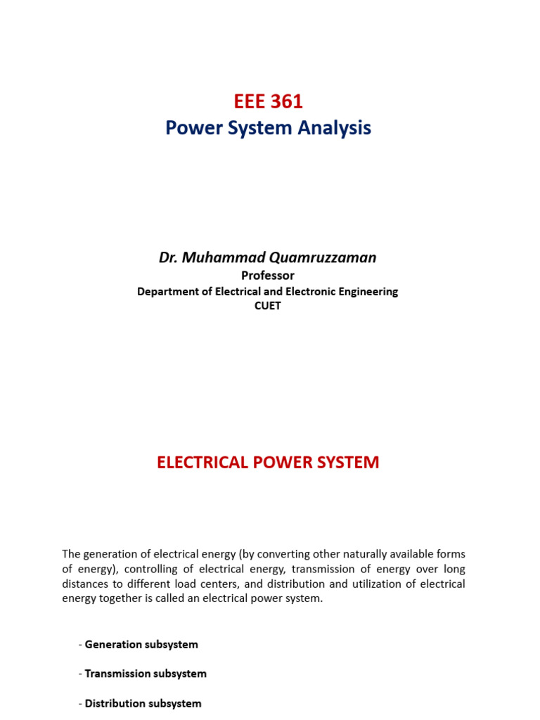 Microsoft PowerPoint - System Modelling_lecture01 | PDF | Transformer | Electrical Impedance