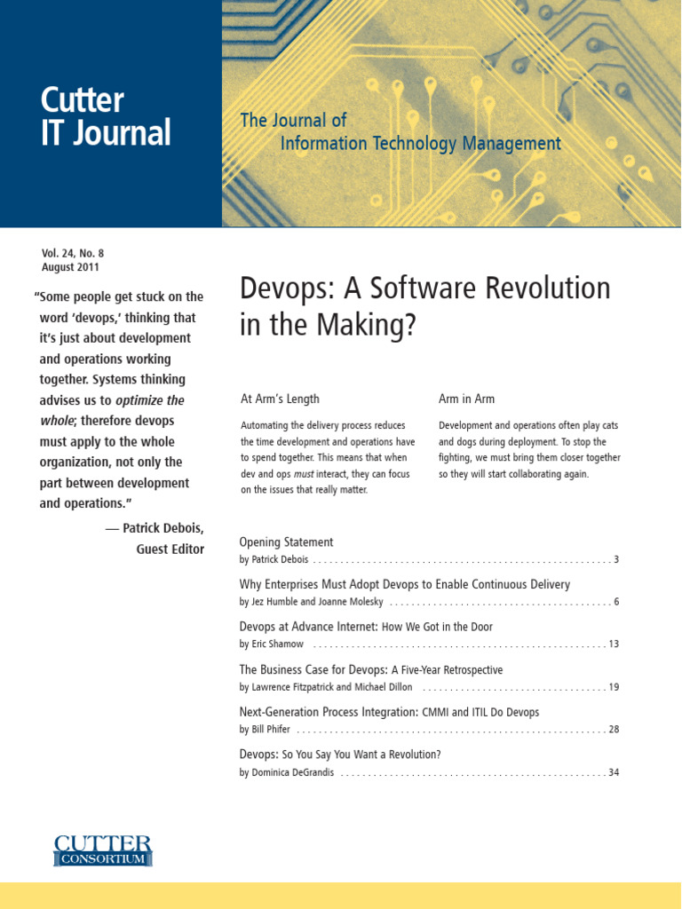 Devops Cutter Journal 2011 | PDF | Software Testing | Automation