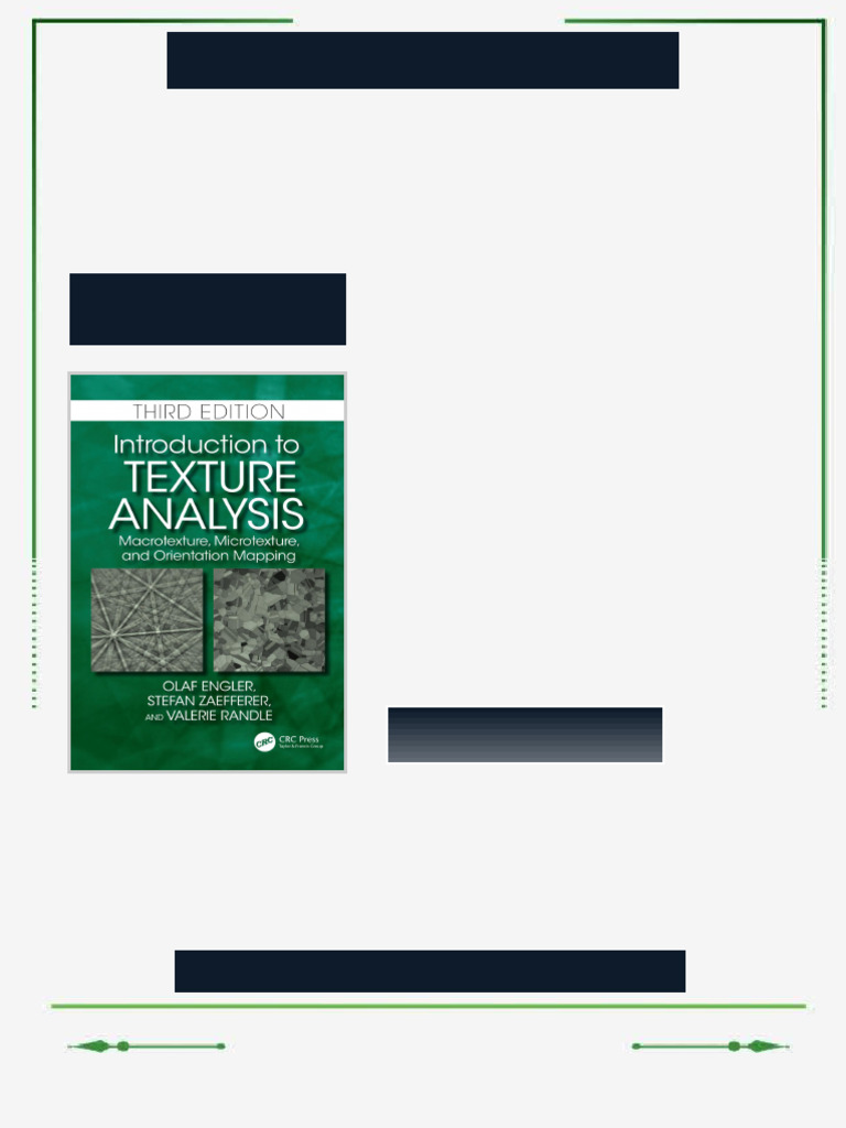 Introduction to Texture Analysis: Macrotexture, Microtexture, and ...