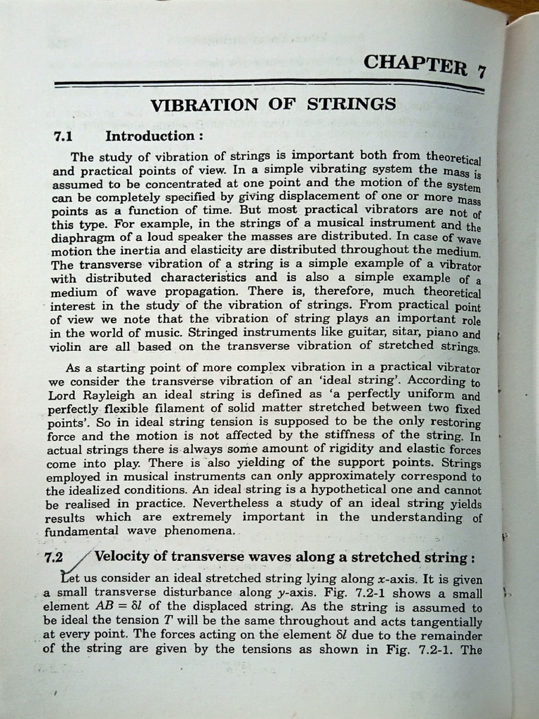 7. Vibration of Strings | PDF