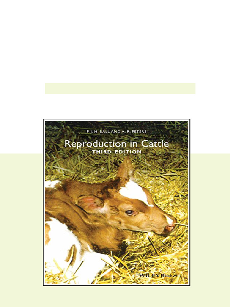 (Ebook) REPRODUCTION IN CATTLE, 3RD EDITION by BALL PETER J. H. ET.AL ...