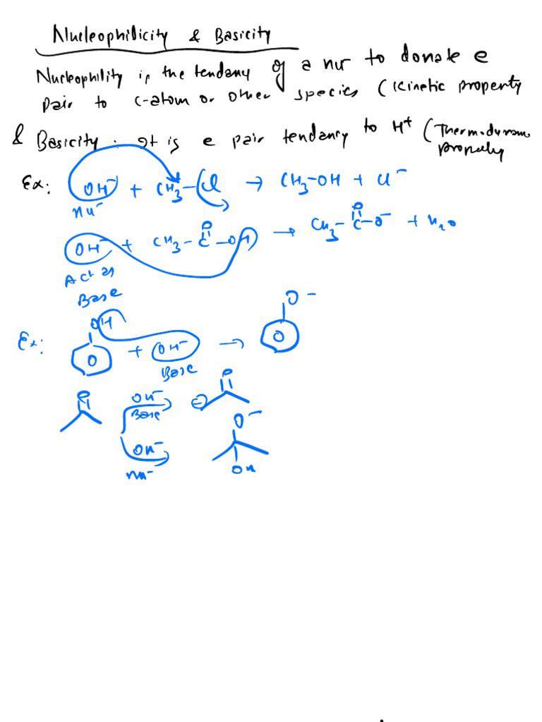Comparing Nucleophilicity and Basicity | PDF | Atoms | Organic Chemistry