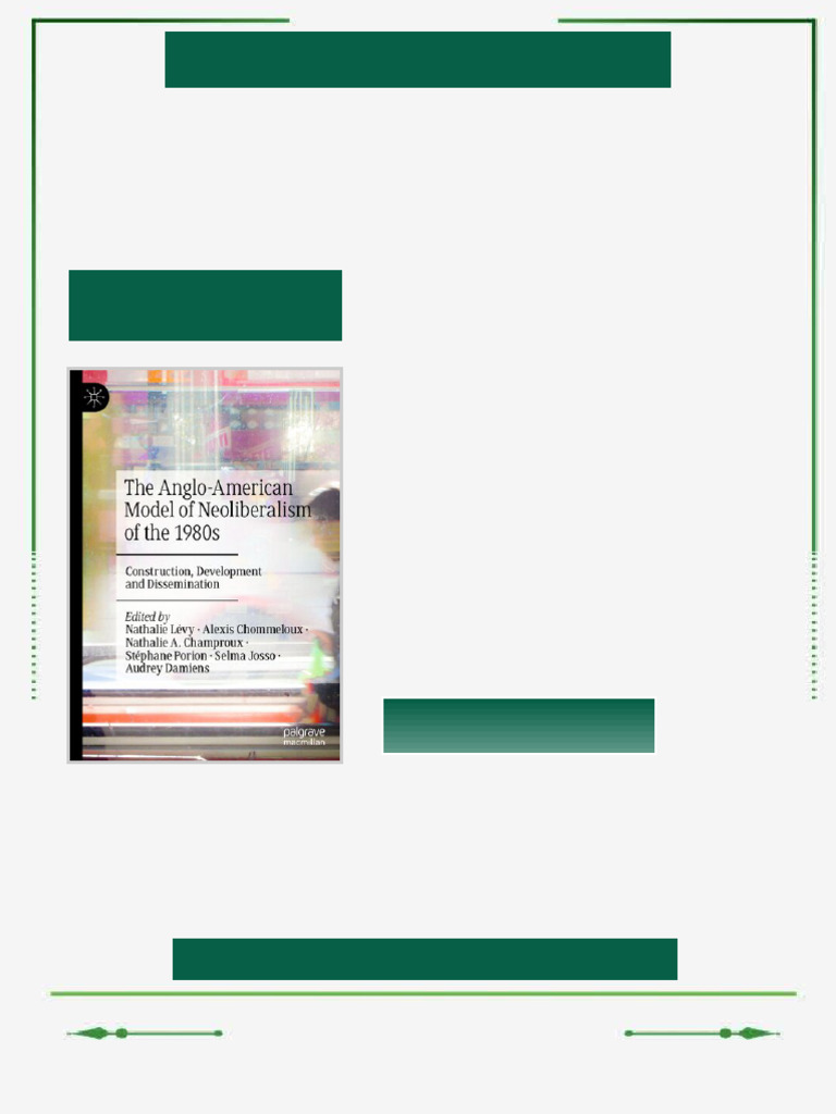 The Anglo-American Model of Neoliberalism of the 1980s: Construction ...