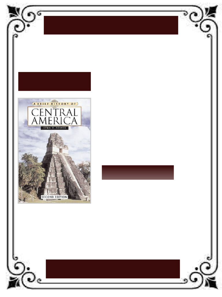 A Brief History of Central America 2nd Edition Lynn V. Foster ebook ...