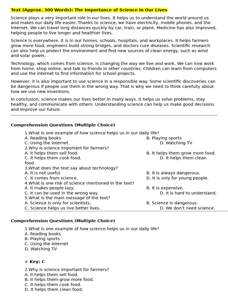 12.science and technology - B1 texts | PDF | Nuclear Power ...