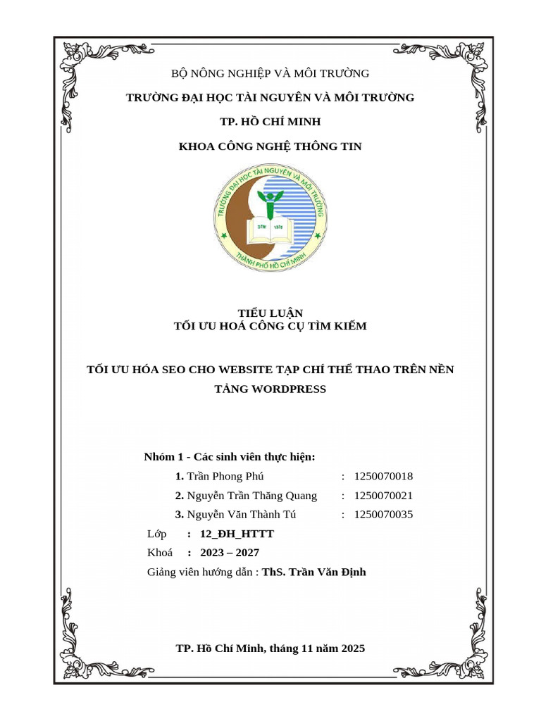 1250070018 TranPhongPhu SEO Nhom1 | PDF
