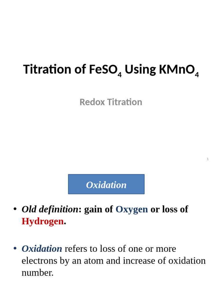 Redox Titration Lab 7 - لمعدلة | PDF | Redox | Titration