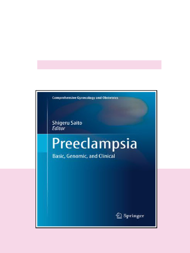 Preeclampsia 1st Ed Shigeru Saito pdf version | PDF