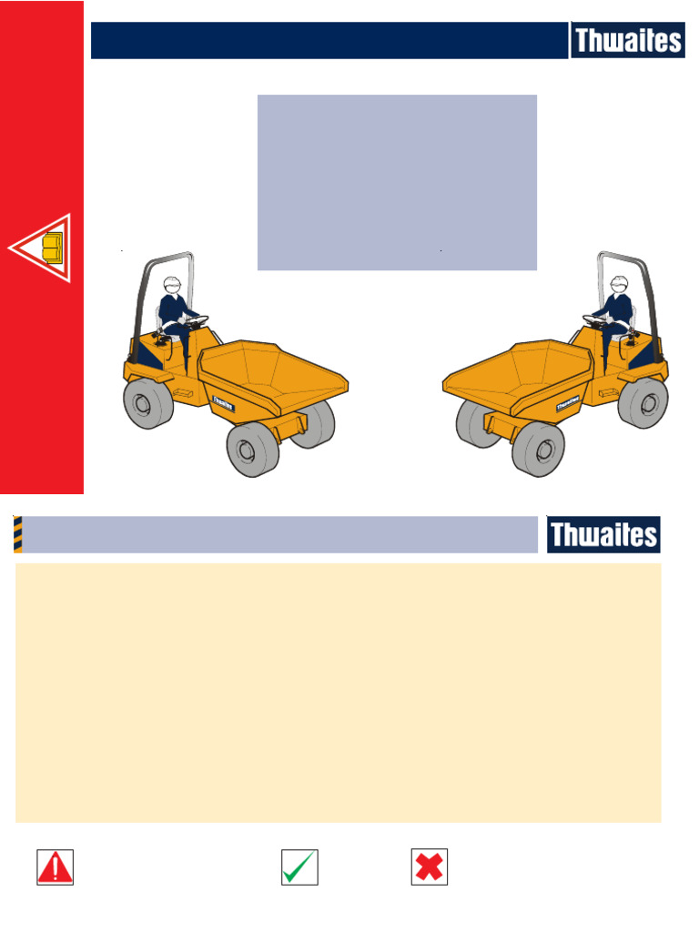 Thwaites 1,5 - 2 Ton Operator Manual | PDF | Clutch | Vehicle Parts