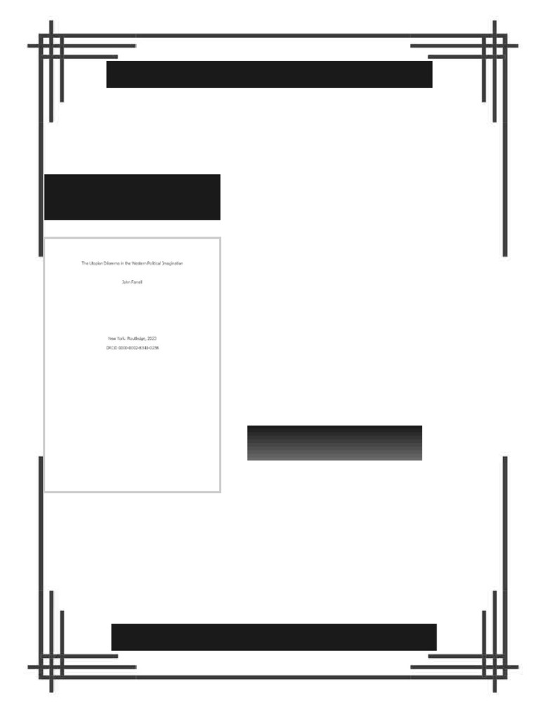 The Utopian Dilemma in the Western Political Imagination 1st Edition ...