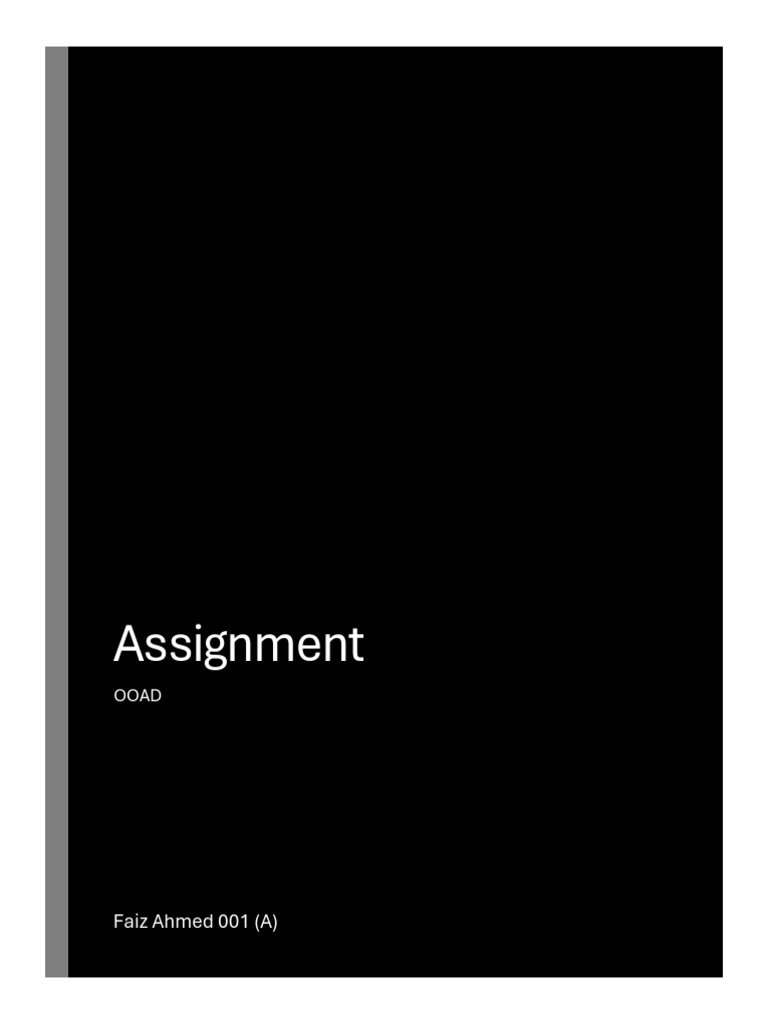 Ooad 1 | PDF