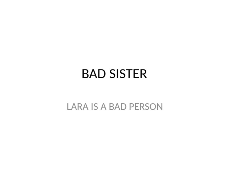 Bad Sister | PDF
