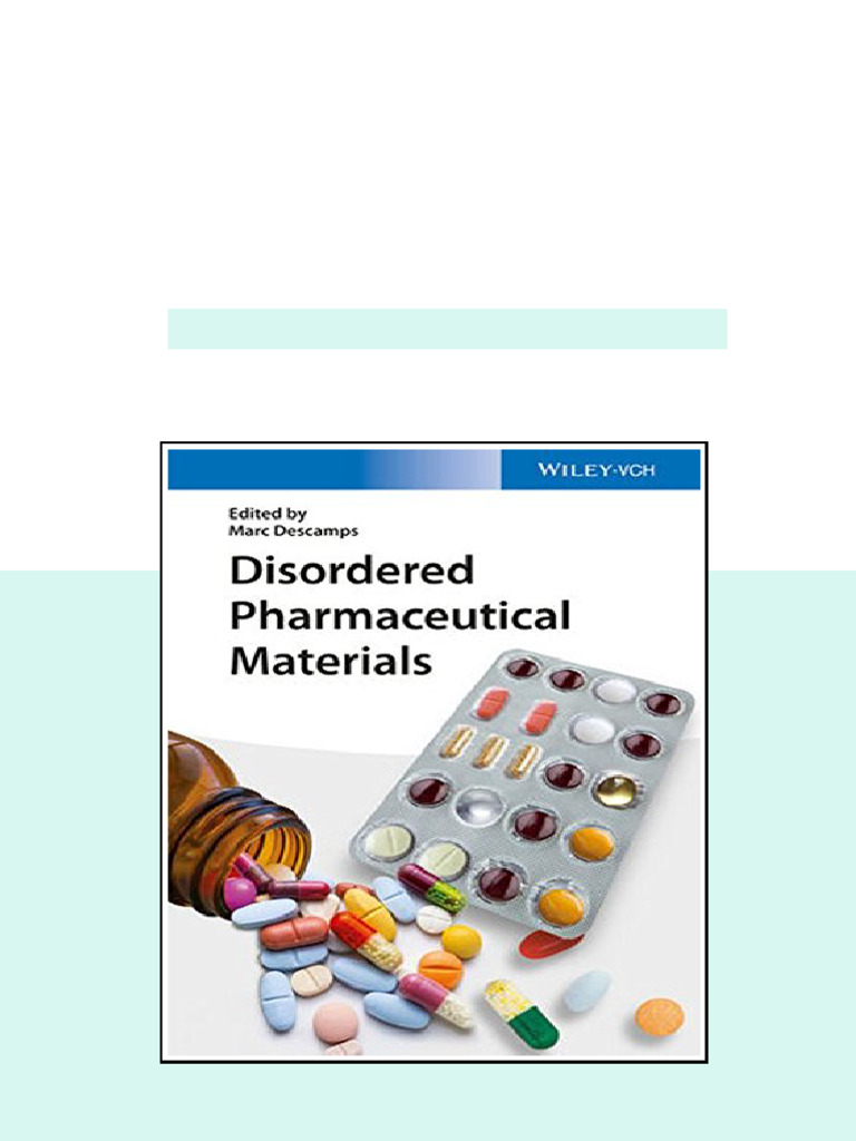 Disordered pharmaceutical materials 1st Edition Descamps - ebook and ...