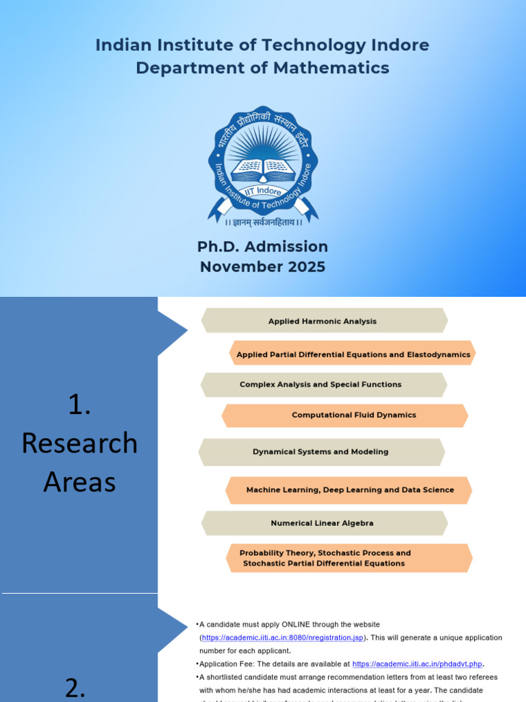 V2 PhD Advertisement Maths NOV 2025 IITI.pptx | PDF | Mathematics ...