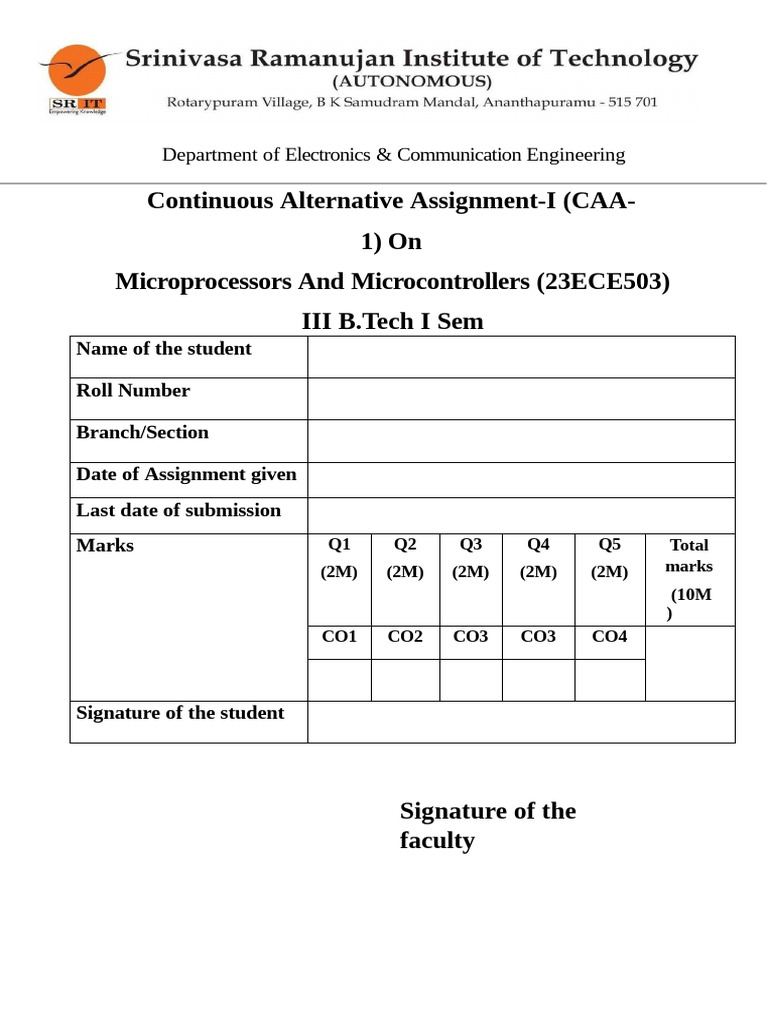 Caa-1 Front Page | PDF | Electricity | Computing