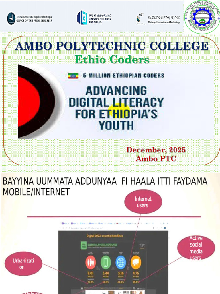 Ethio Coders Initiative Afaan Oromoo Ambo PTC 2018 | PDF