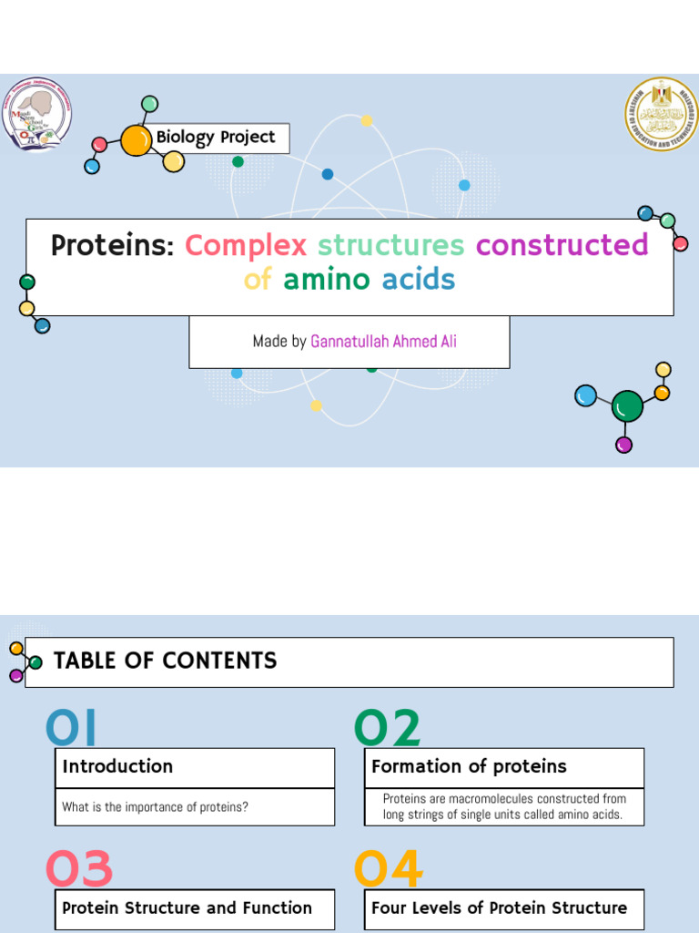 Proteins - Complex Structures Constructed of Amino Acids | PDF ...