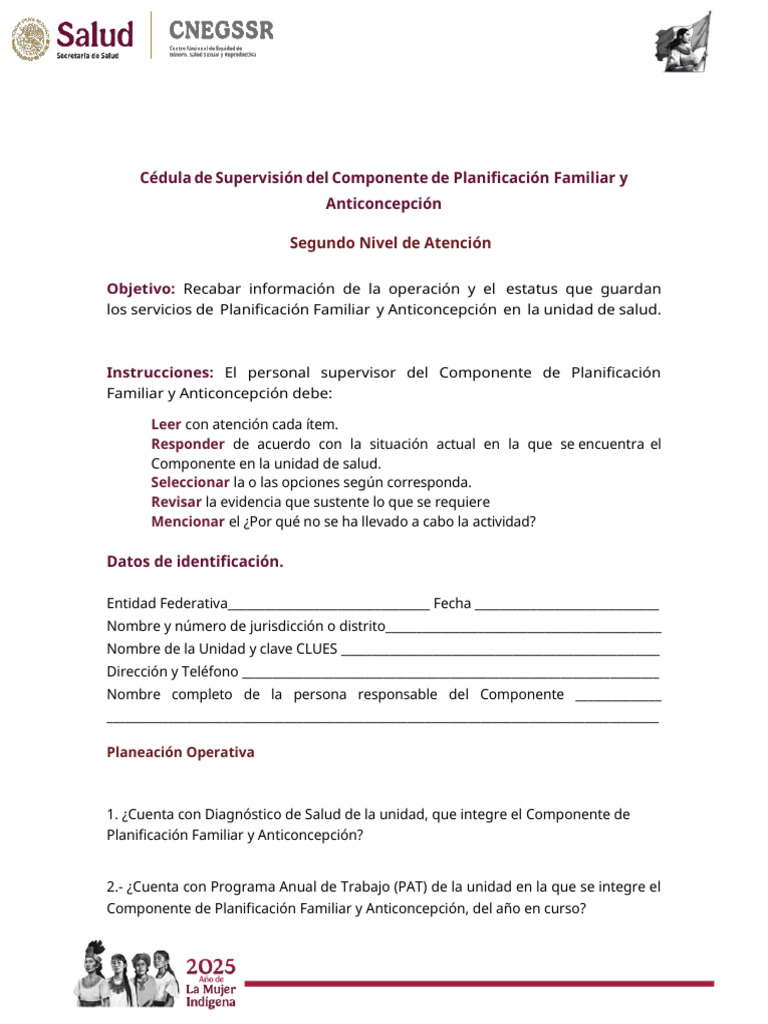 4 A2 3 Cedula para Supervisión 2do Nivel PFA 04072025 | PDF | Control ...
