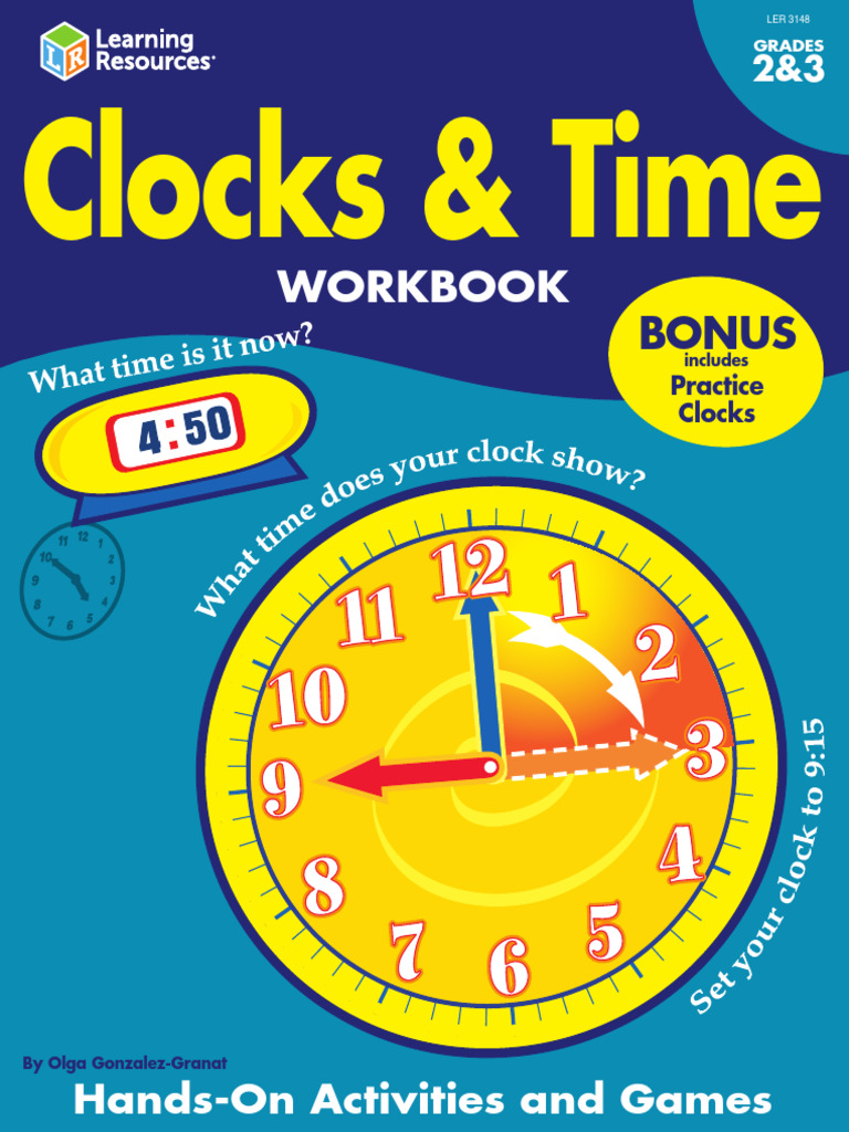 Clocks & Time Activities for Grades 2-3 | PDF | Clock | Machines