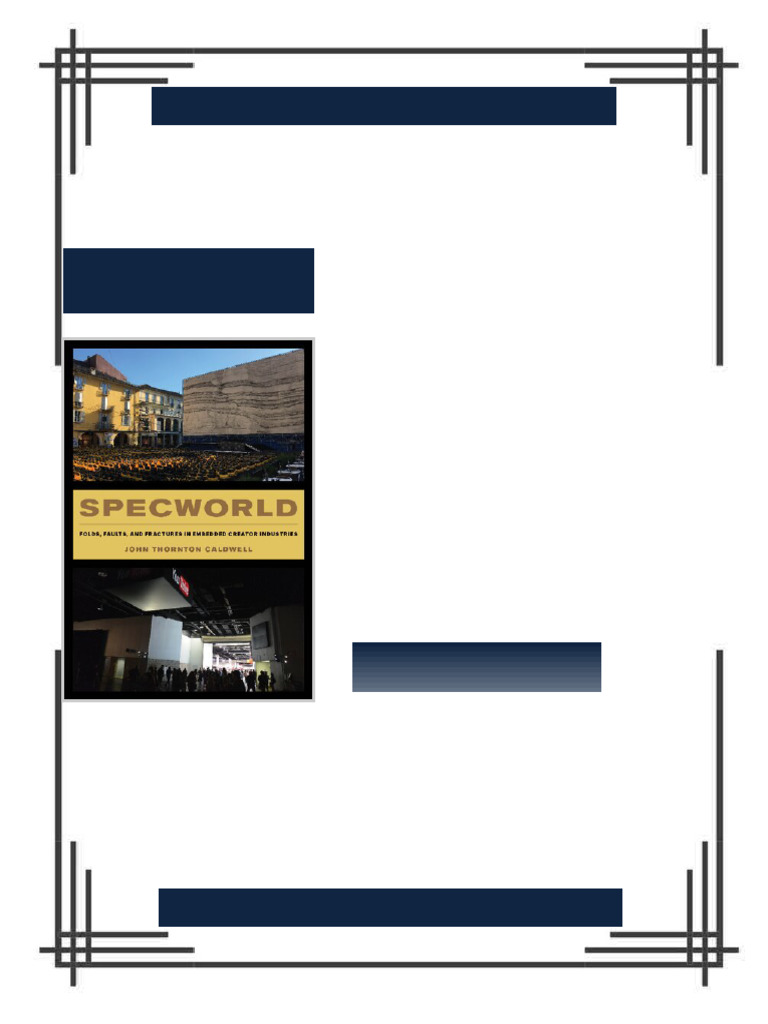 Specworld: Folds, Faults, and Fractures in Embedded Creator Industries ...
