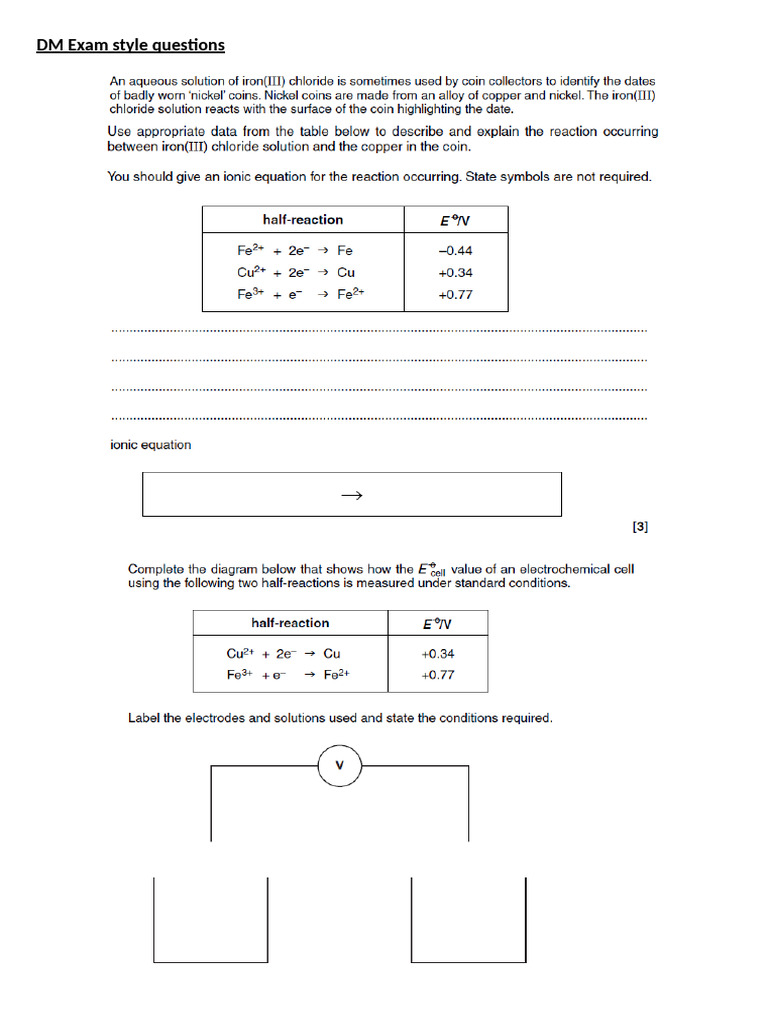 DM Exam Style Questions | PDF