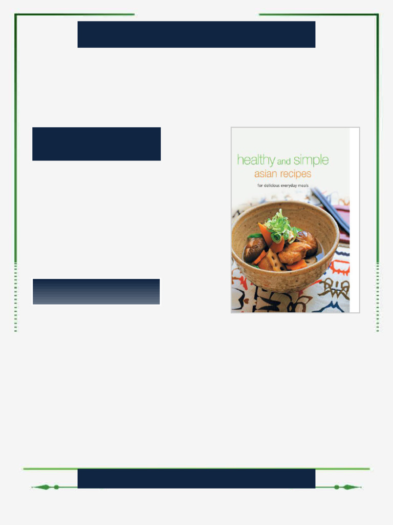 Healthy and Simple Asian Recipes Periplus Test Kitchen ebook fresh ...