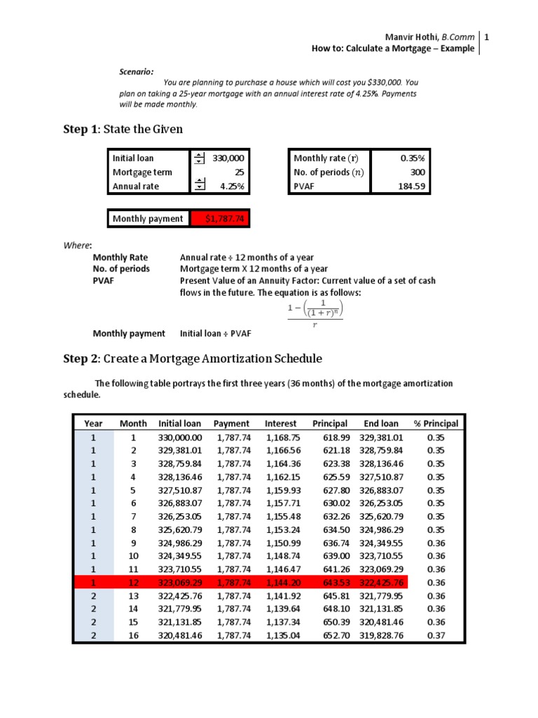 Calculating Mortgage Payments | PDF | Loans | Mortgage Loan