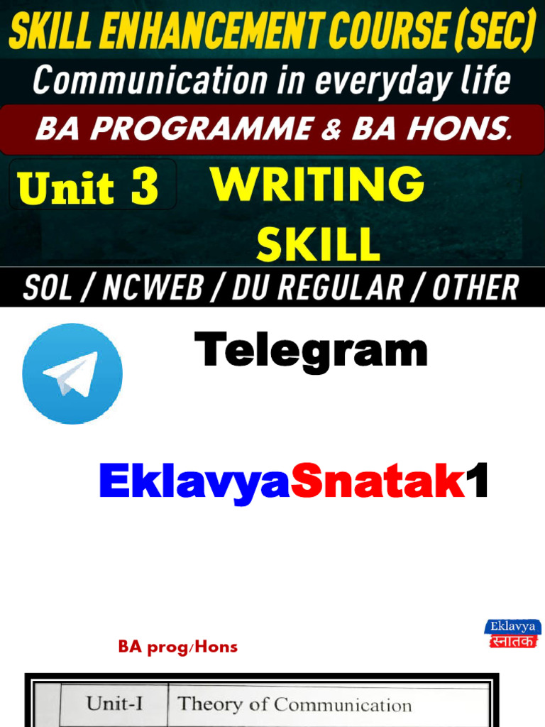 Unit-3 Communication 1 | PDF | Communication | Human Communication