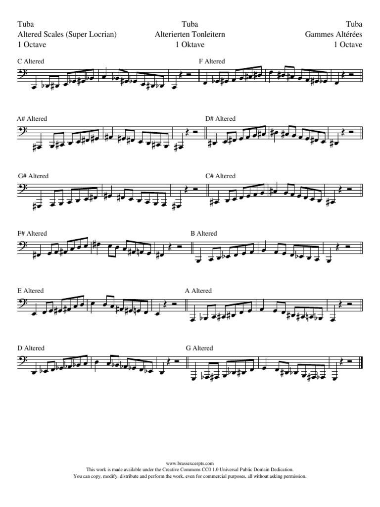 Altered Scales | PDF | Elements Of Music | Musicology