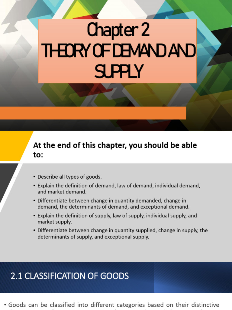Demand and Supply Theory Explained | PDF | Demand | Supply (Economics)