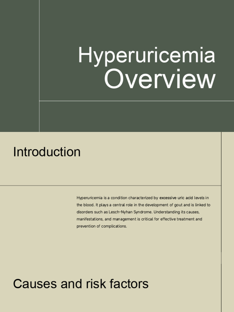 Biochemistry Hyperuricemia | PDF