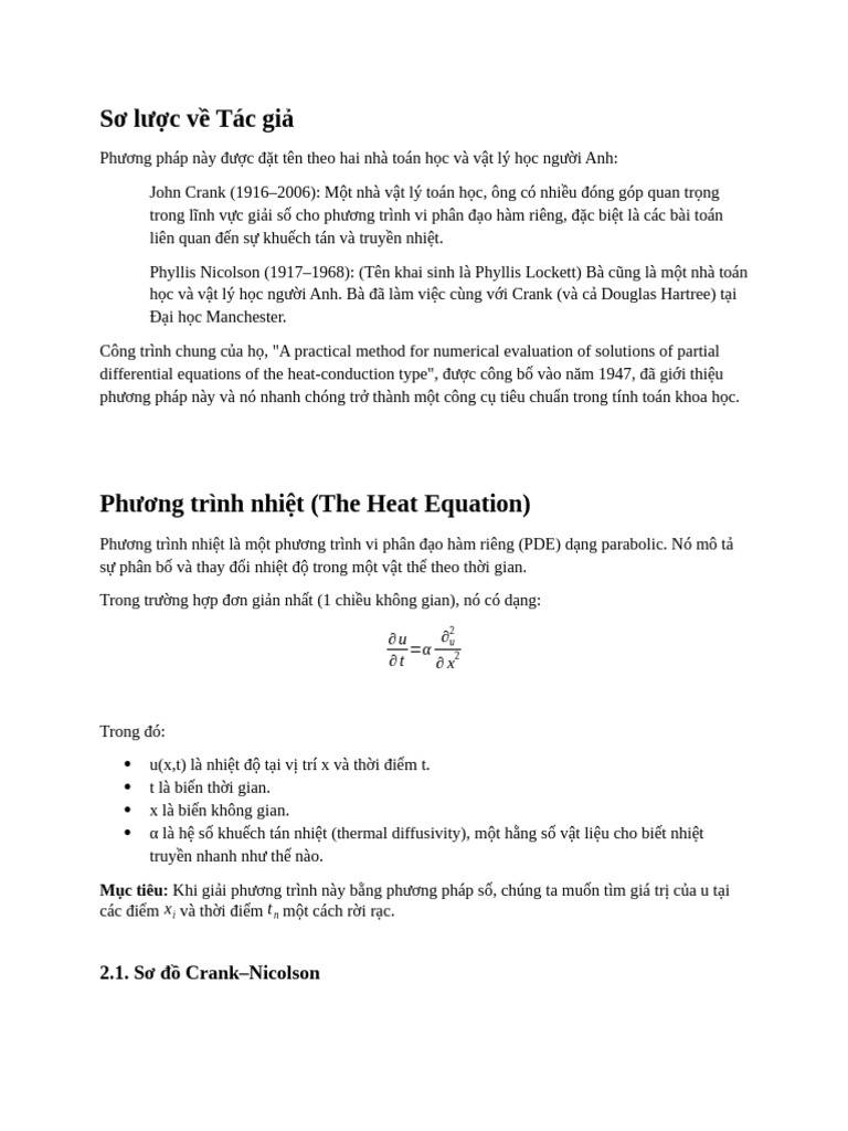 PP Crank-Nicolson | PDF