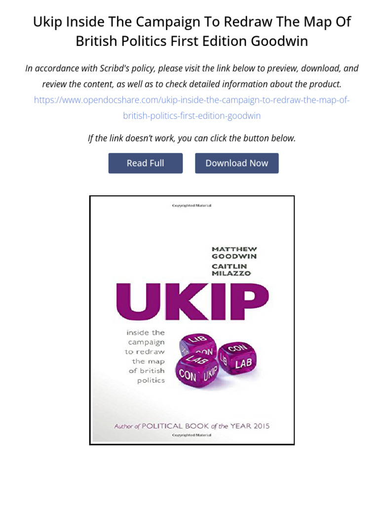 UKIP inside the campaign to redraw the map of British politics First ...