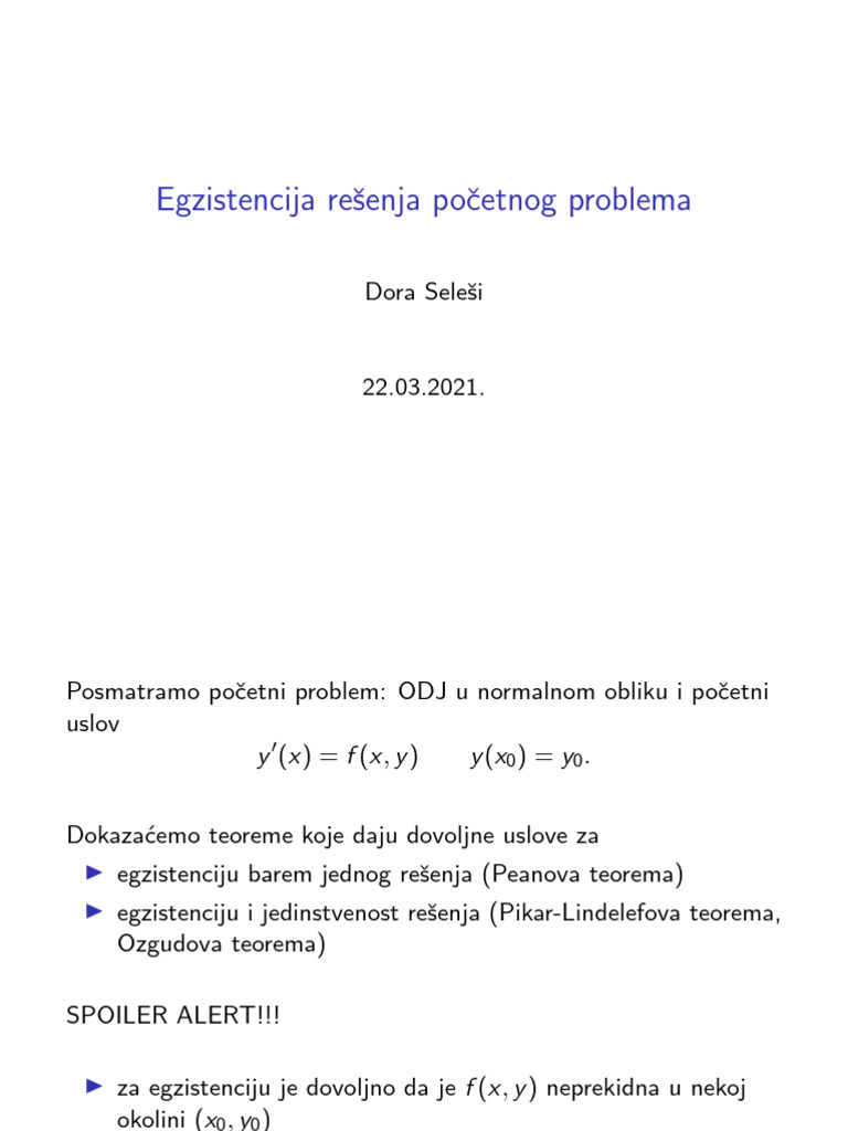 5.1 Peano-egzistencija | PDF