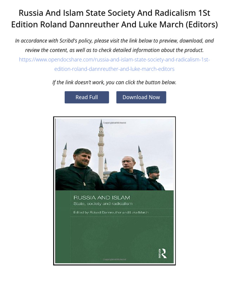 Russia and Islam State Society and Radicalism 1st Edition Roland ...