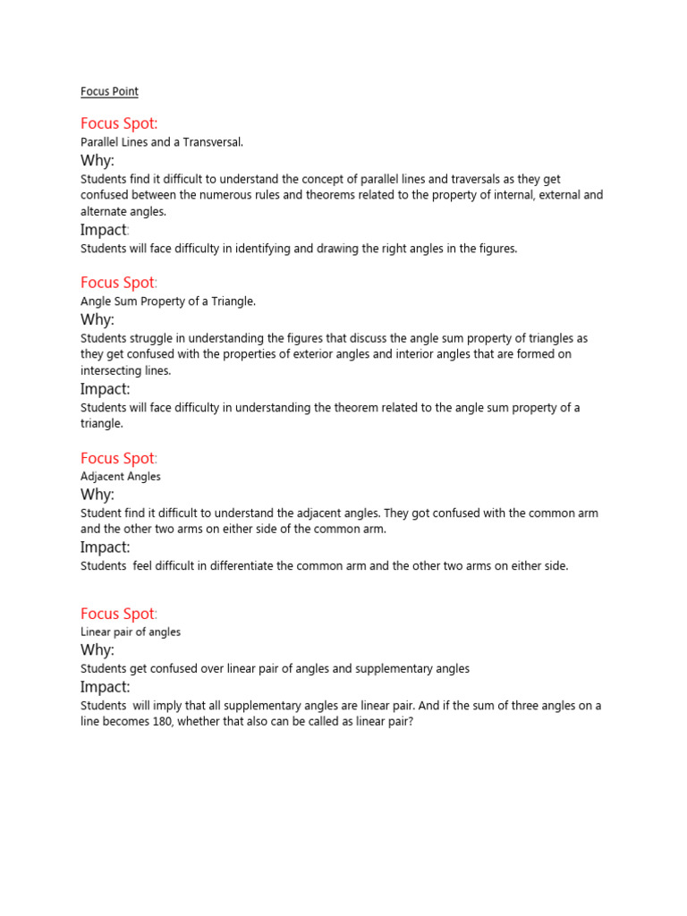 Focus Point | PDF