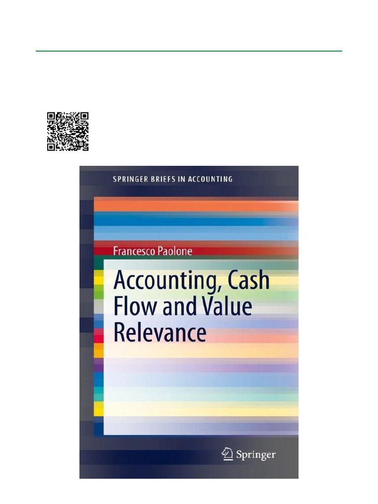 Accounting, Cash Flow and Value Relevance ISBN 9783030506872 ...